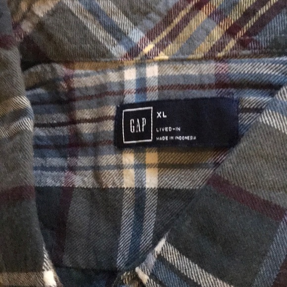 GAP | Shirts | Gap Lived In Mens Flannel Shirt | Poshmark